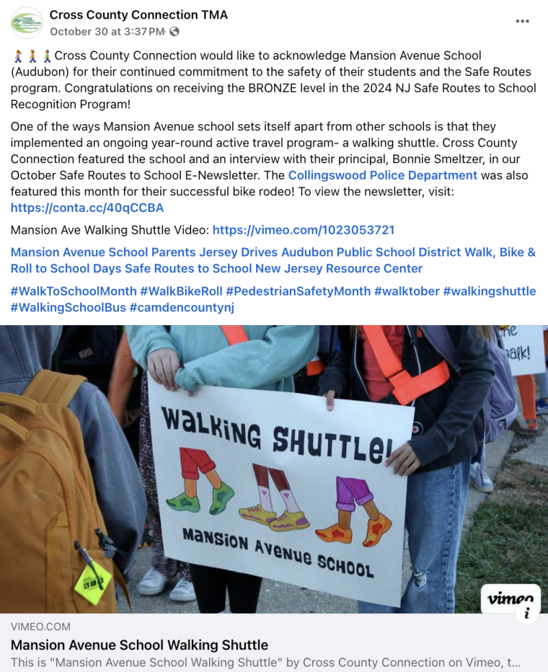 Safe Routes Throughout New Jersey: October 2024 - New Jersey Safe Routes